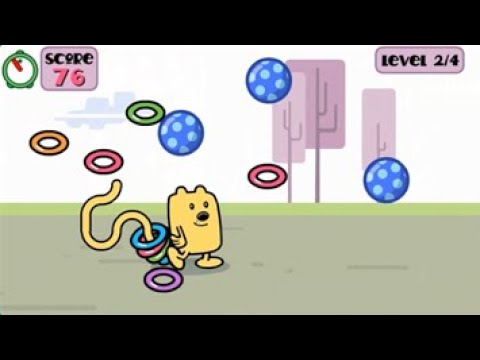 WOW WOW WUBBZY "Ring Catch" Old Flash Games 1080p - YouTube
