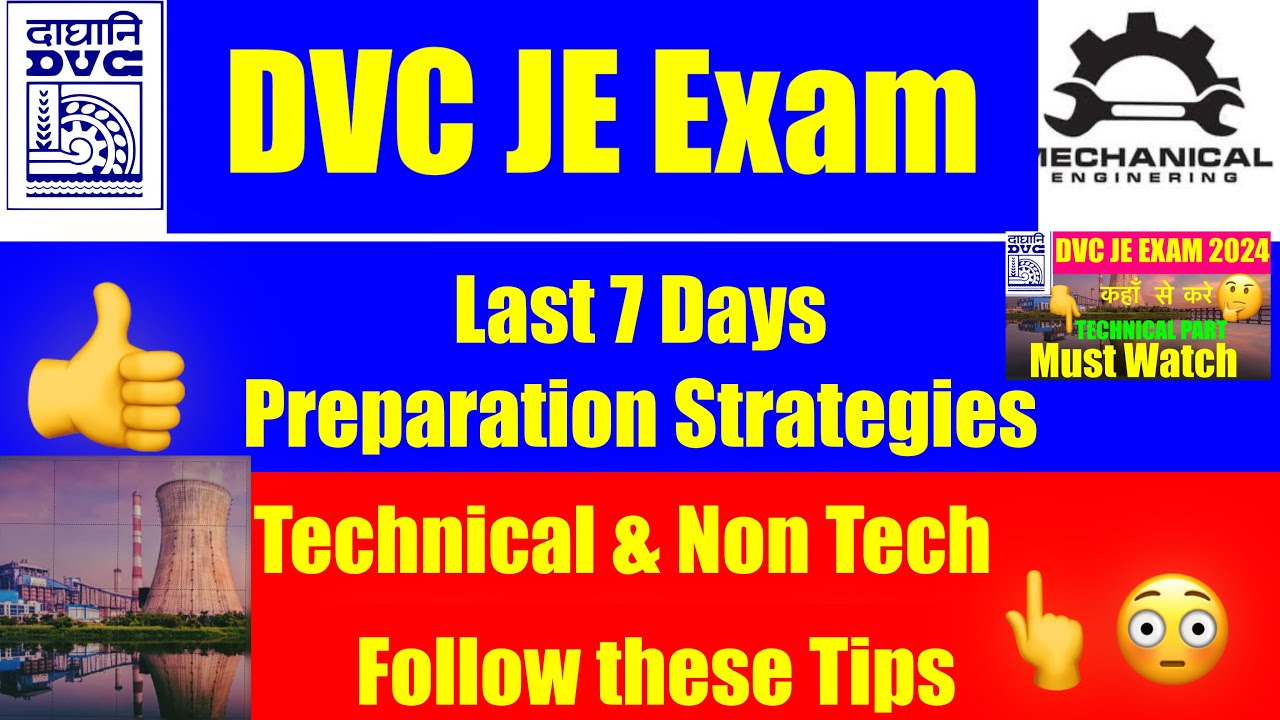 Last time preparation Strategies for DVC JE EXAM 2025 - YouTube