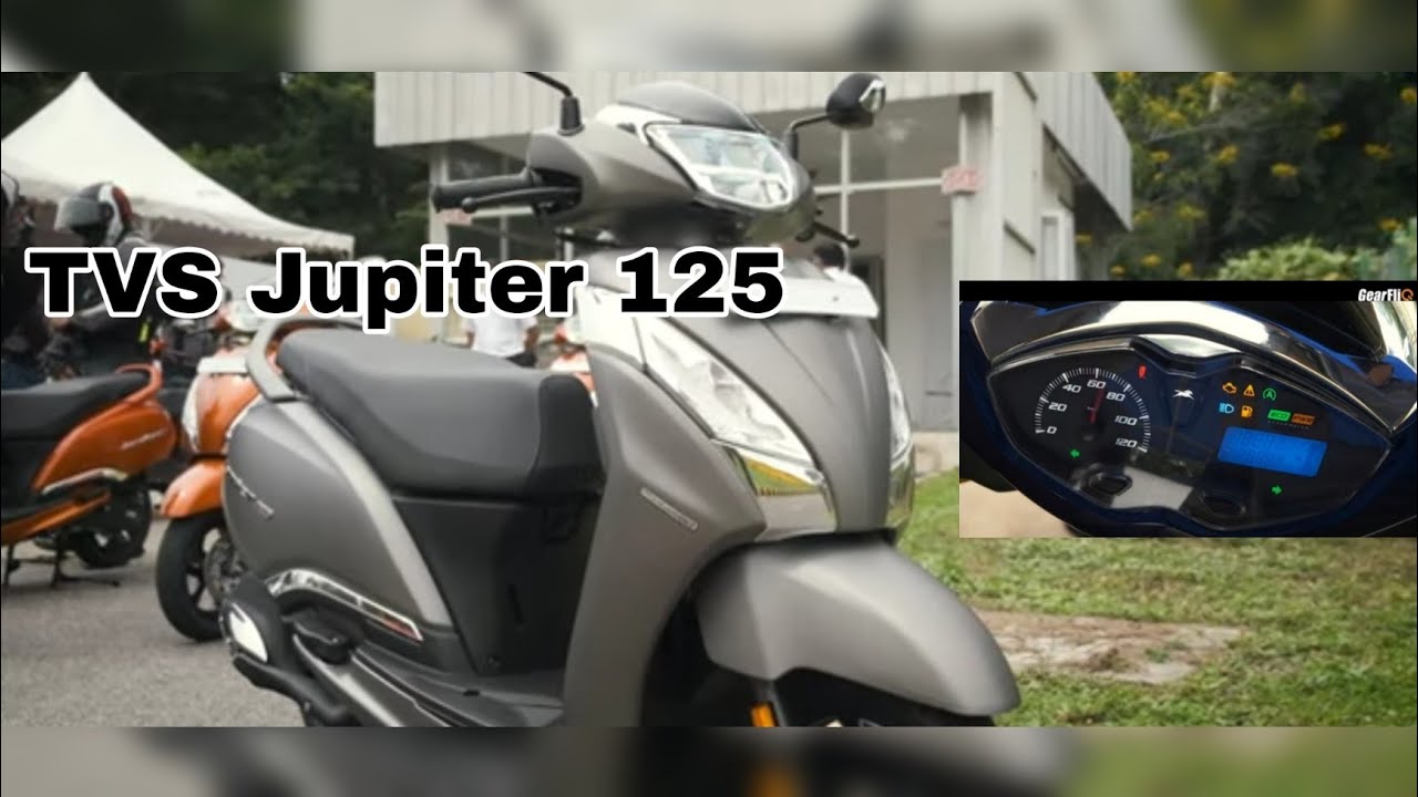 New TVS Jupiter 125 cc , digital metre with LED DRL - YouTube