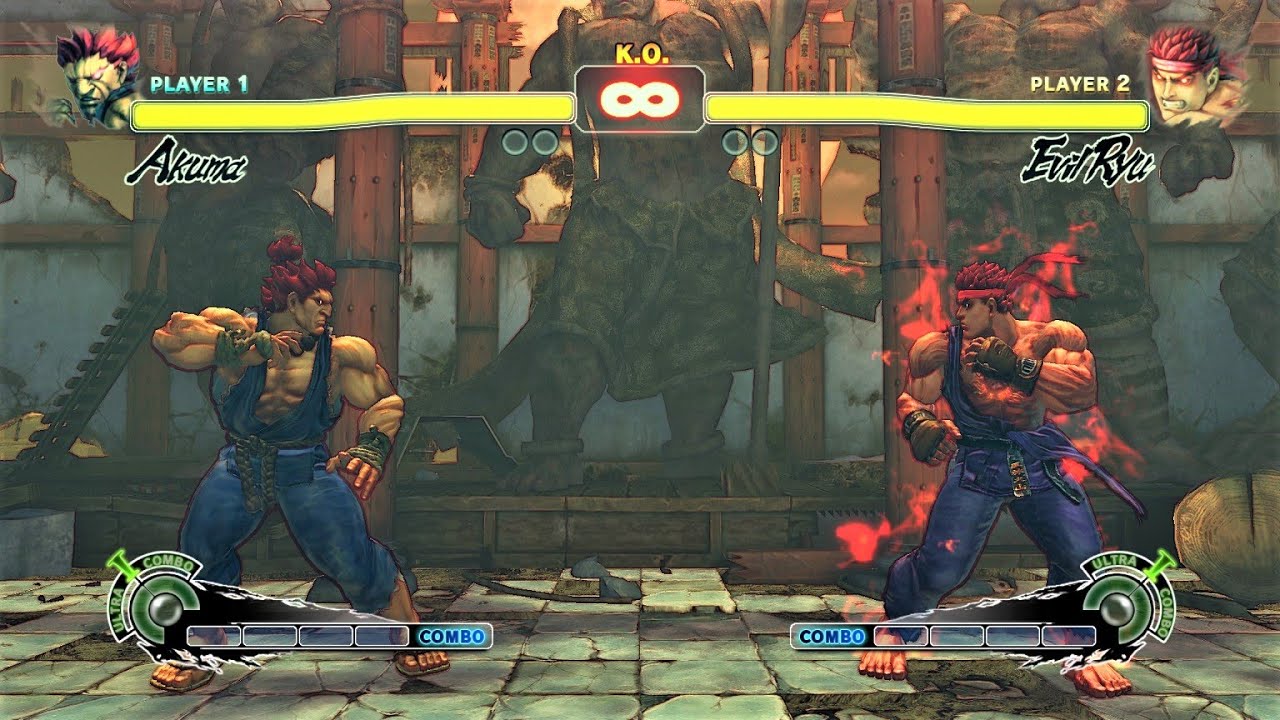 Akuma vs Evil Ryu (Hardest AI) - Ultra Street Fighter IV - YouTube
