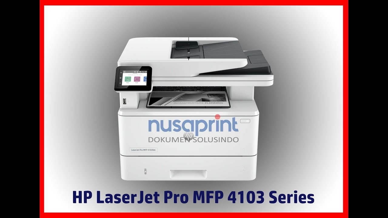 HP LaserJet Pro 4103 Series, printer mono A4 harga terjangkau - YouTube