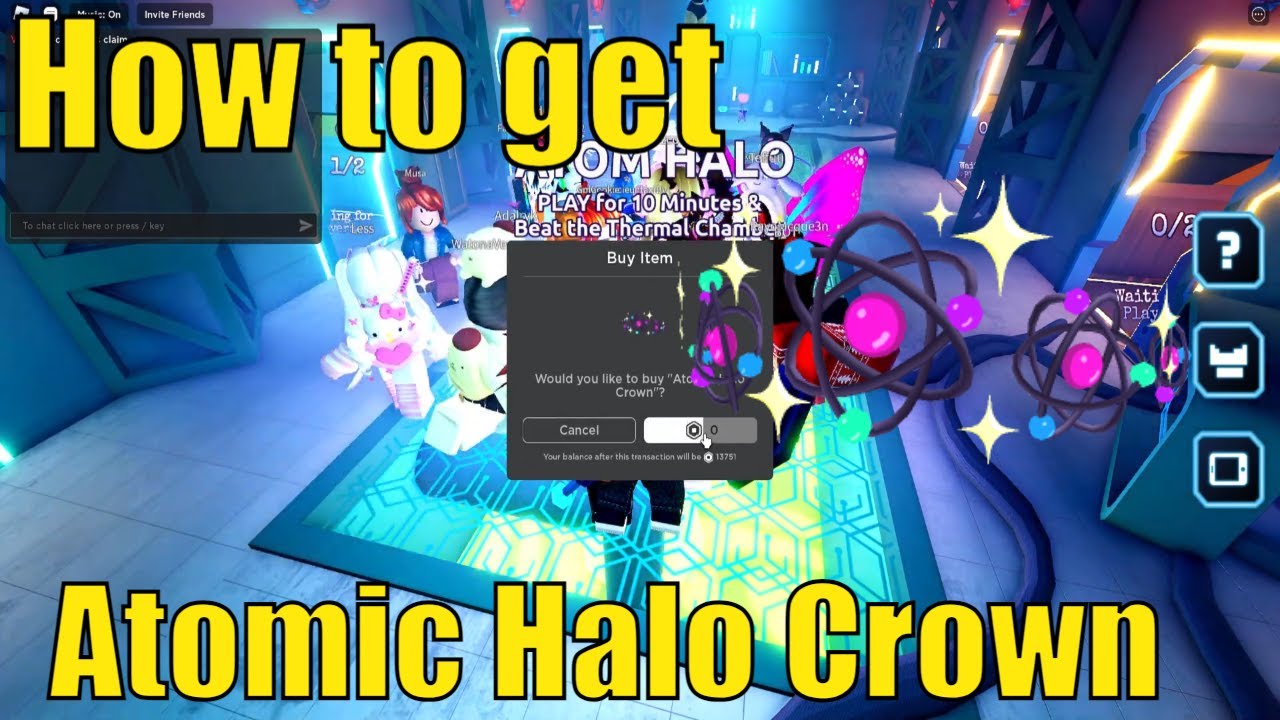 How to get Atomic Halo Crown in Chem Lab Escape - YouTube