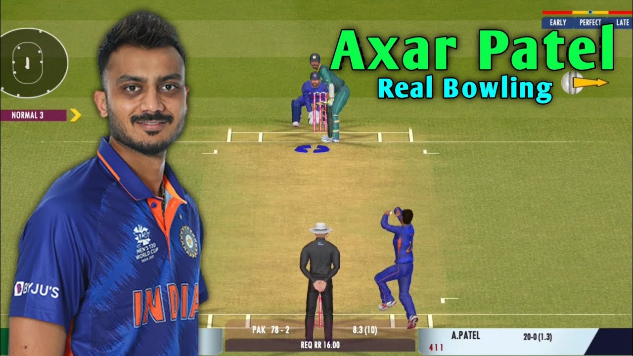 Axar Patel Bowling Action review #rc22 #cricketlover #cricket - YouTube