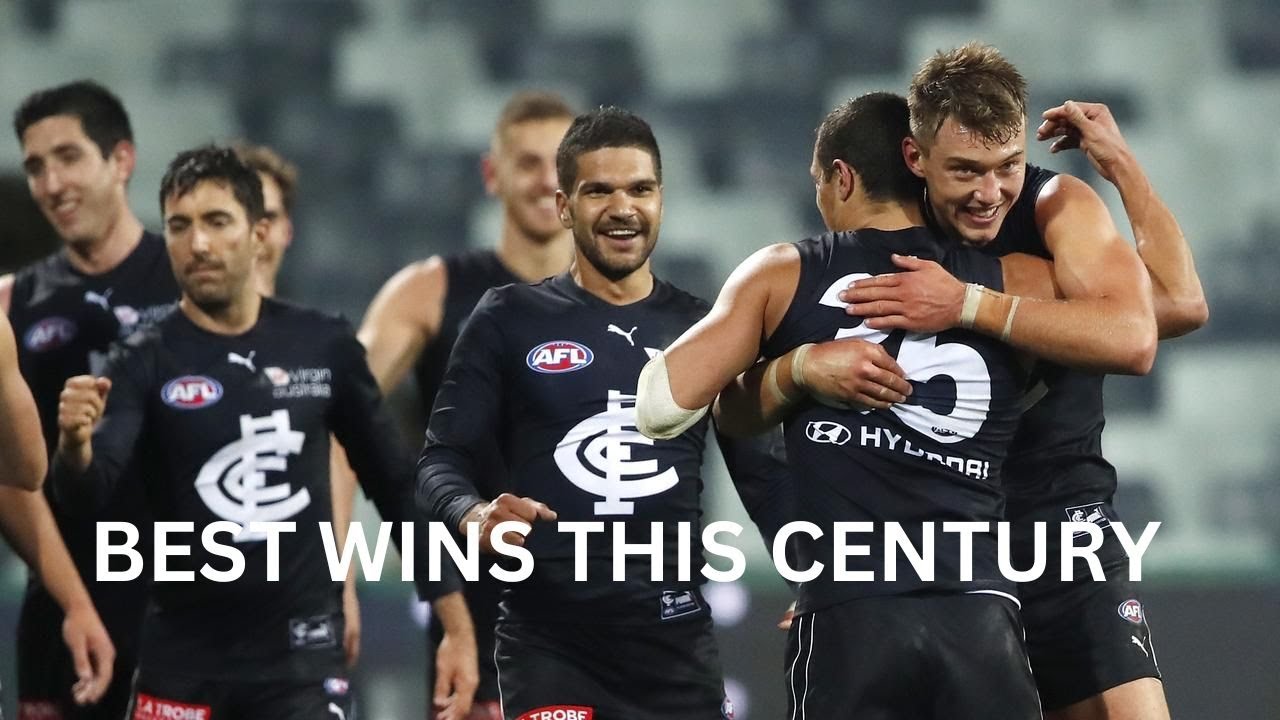 Top 5 Carlton [home and away] wins this century - YouTube