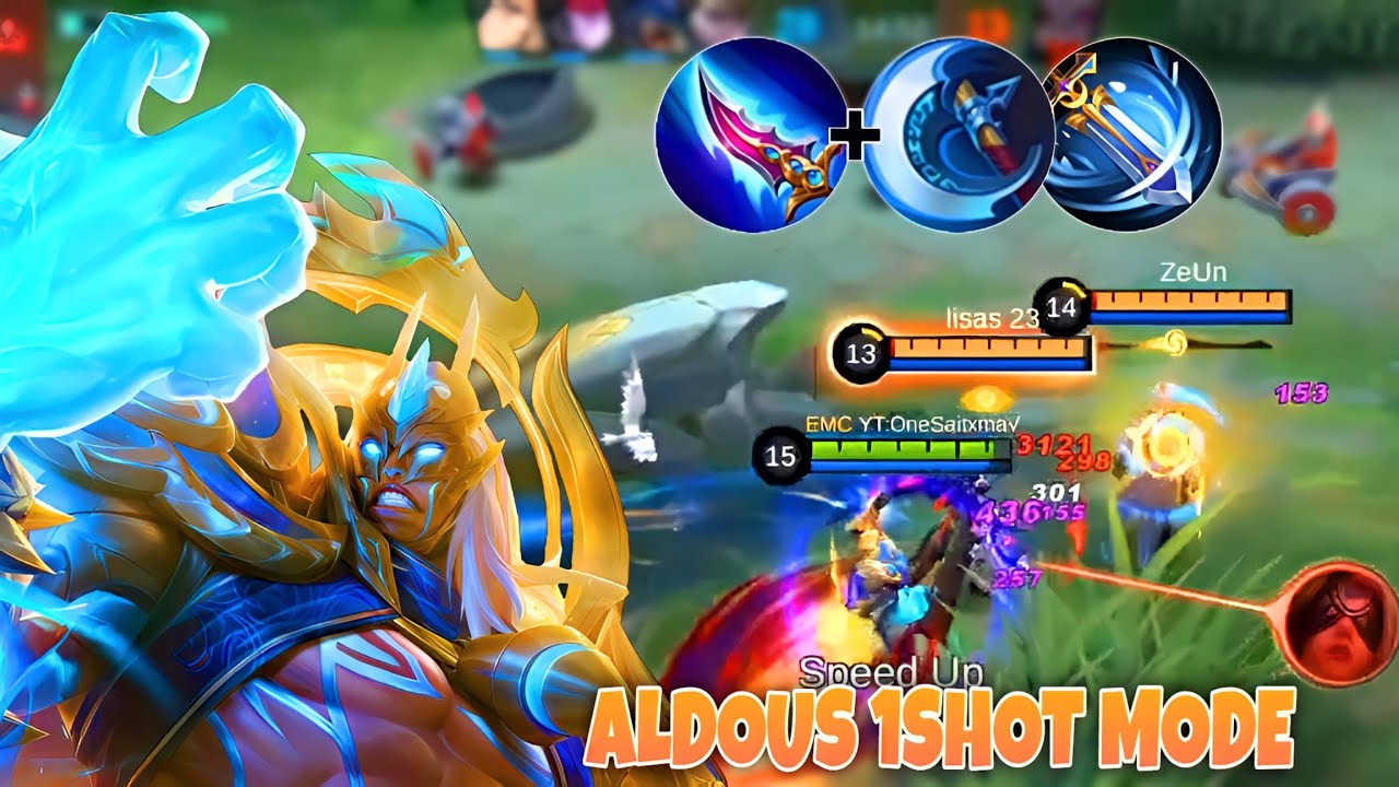 ALDOUS 1SHOT PURE TRUE CRIT DAMAGE BUILD🔥 | ALDOUS BEST BUILD 2022 ...