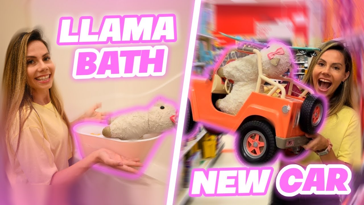 Giving My Llamas A BATH !! | Taking My Llama Shopping For A NEW CAR ...
