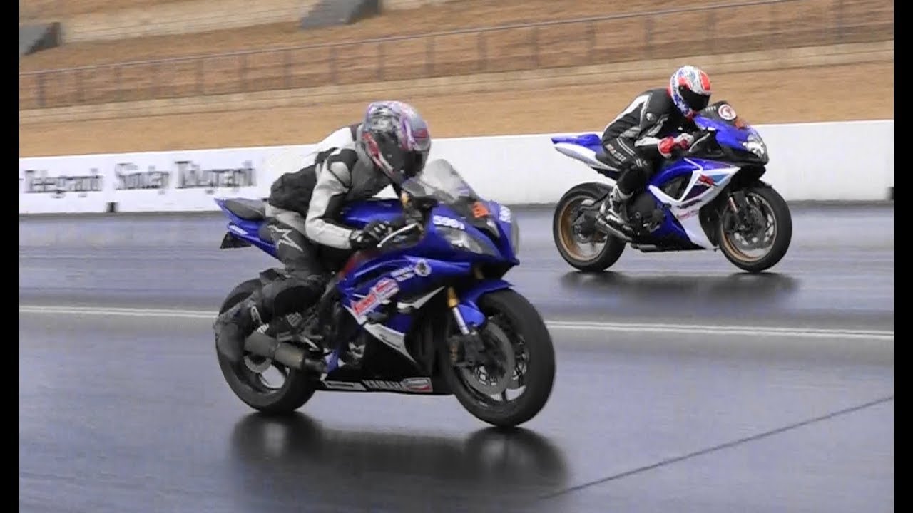 BIKES DRAG RACING AT GRUDGE KINGS - YouTube