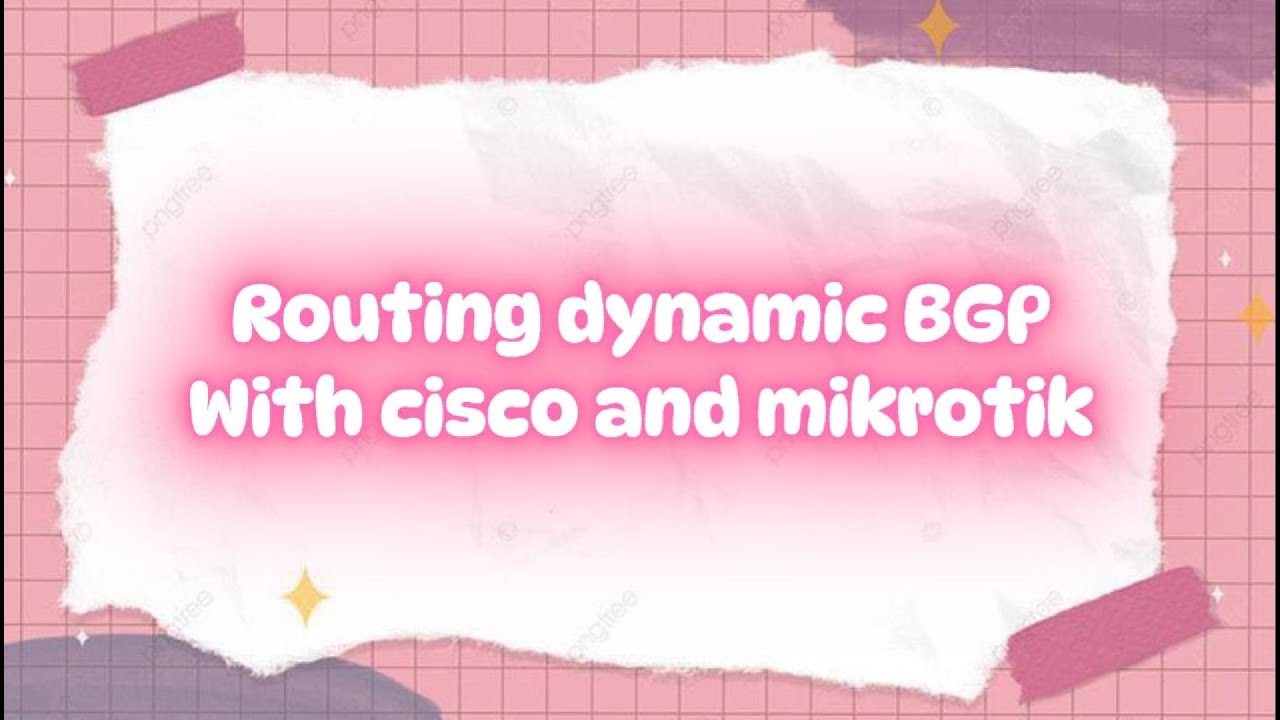 Routing bgp dynamic cisco with mikrotik - YouTube