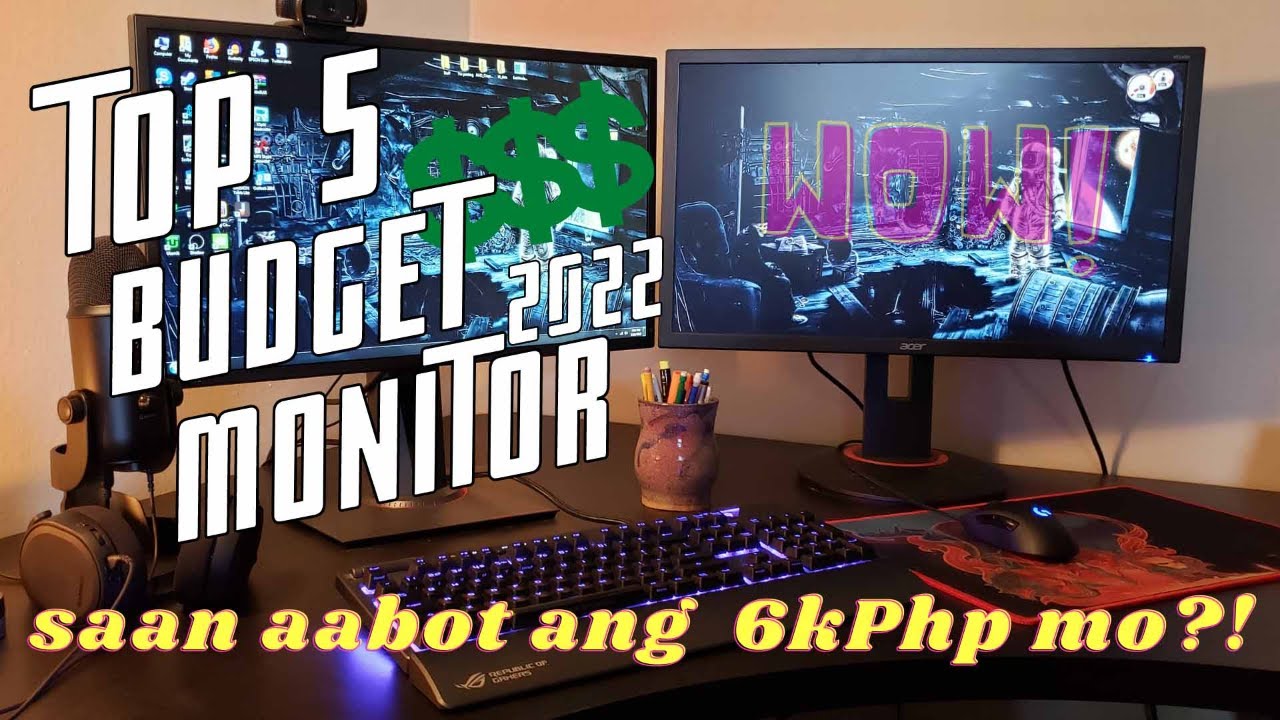 TOP 5 BEST BUDGET MONITOR 2022 | NAPAKA MURA 6KPHP LANG?! | 23.8 ...