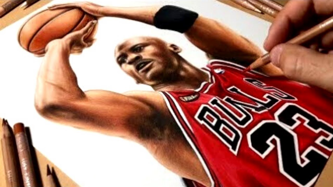 Desenhando Michael Jordan CC - YouTube