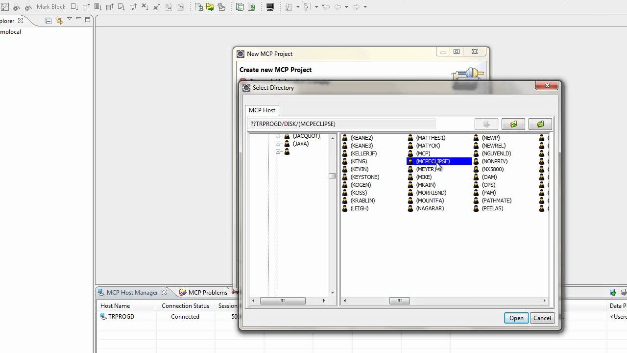 Creating_a_Host_MCP_Project - ClearPath MCP IDE for Eclipse - YouTube