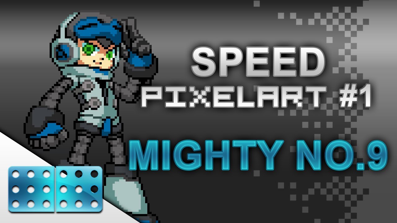 pixel art speedpaint: Mighty no.9 (Time lapse) - YouTube