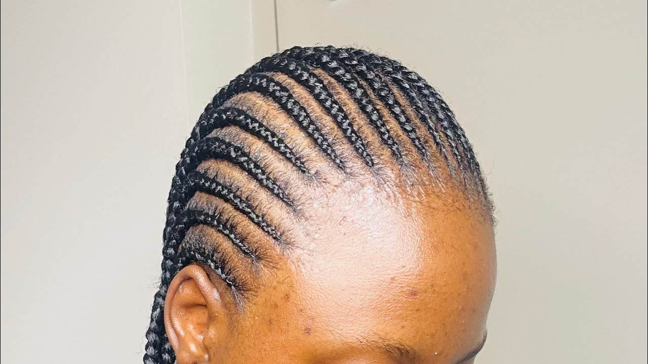 Cornrows tutorial from scratch fro beginners #cornrowbraids - YouTube