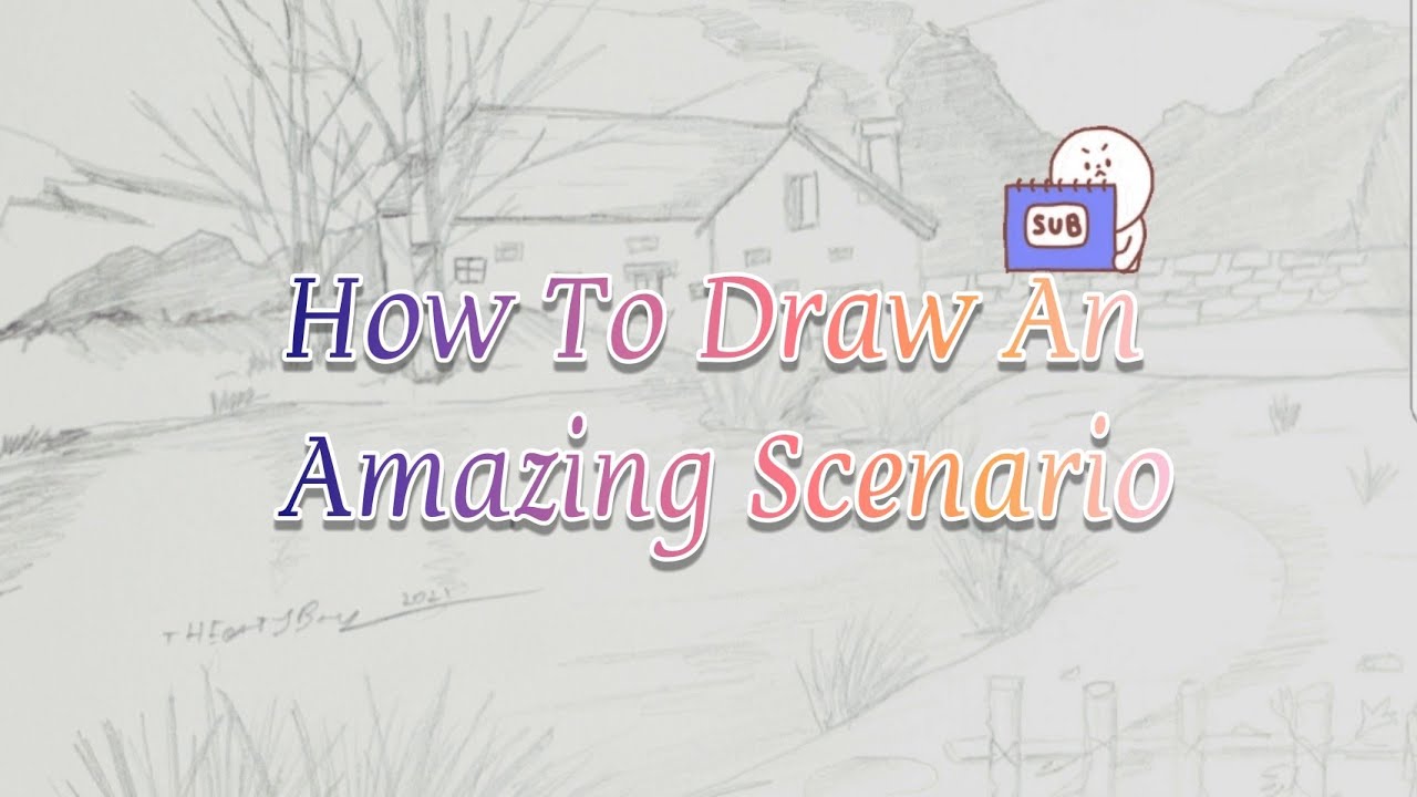 How To Draw An Amazing Scenario 🏠🌳🏡//@THEartyBOY - YouTube