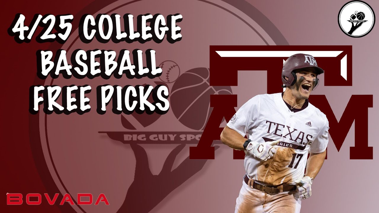 FREE College Baseball Picks 04/25/25 I 14-6 FREE PICKS STREAK - YouTube