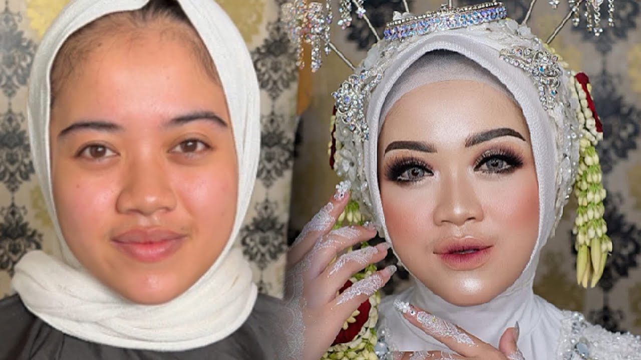 TUTORIAL MAKEUP PENGANTIN ADAT JAWA HIJAB FULL TUTORIAL - YouTube
