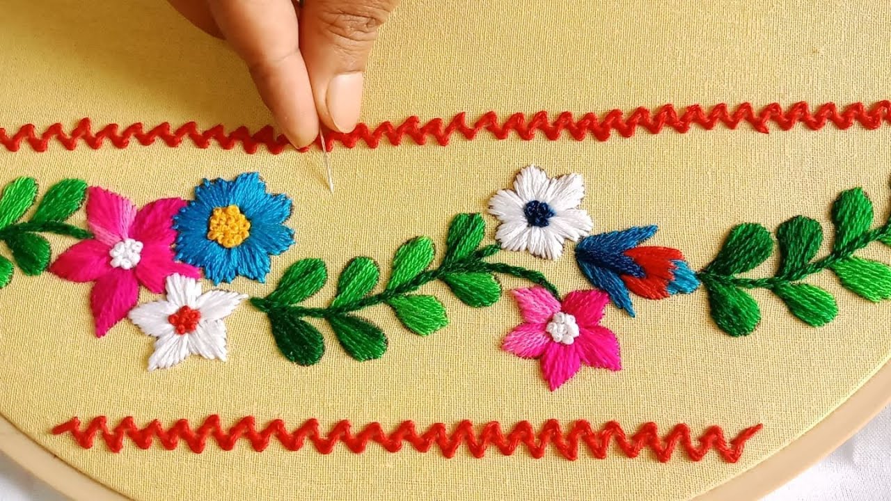 Phulkari Embroidery,Modern and Decorative Borderline Design Patterns ...