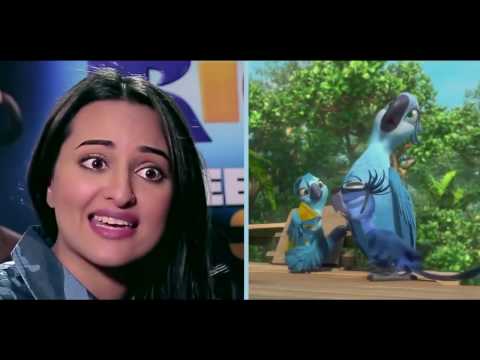 Sonakshi Sinha Behind The Real Voice | Rio 2  | As Jewel | Imran Khan As Blue   In Hindi