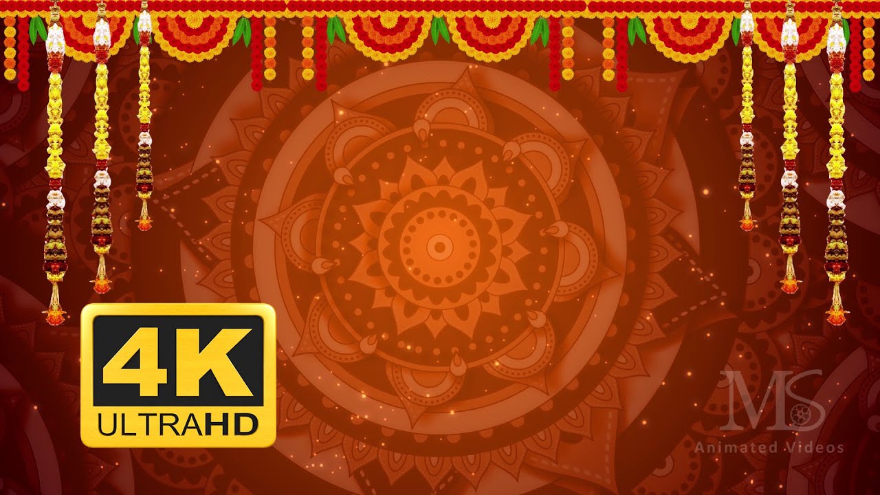 Beautiful Ethnic Festive Devotional Animated Video ||MS Animated videos ...