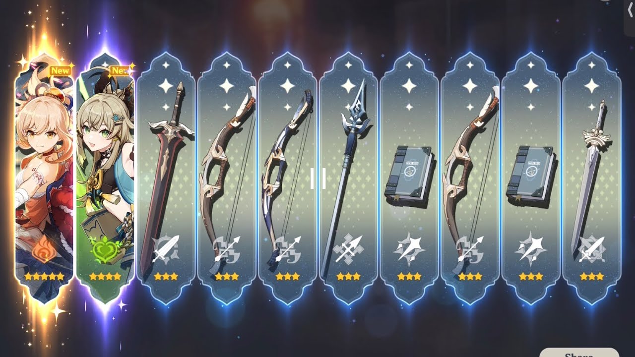 AMAZING YOIMIYA LUCK AT 20 PITY and a 50/50 yoimiya/kirara pulls ...