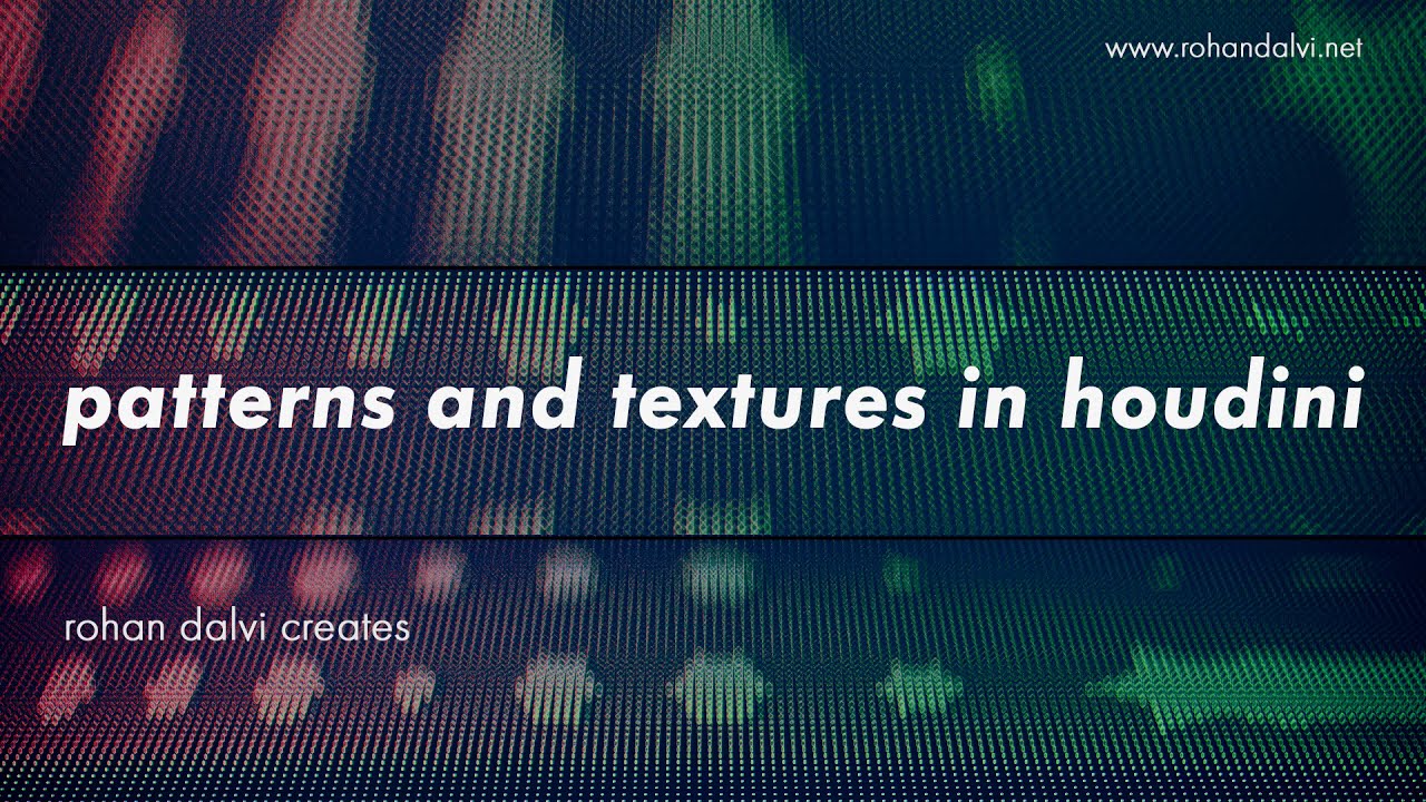 patterns and textures in Houdini - Patreon course - trailer 1 - YouTube