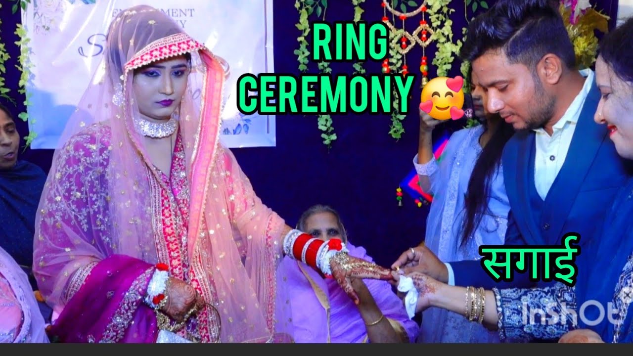 Ring ceremony ️/sagai video/ shanky and Khushboo ring ceremony # ...
