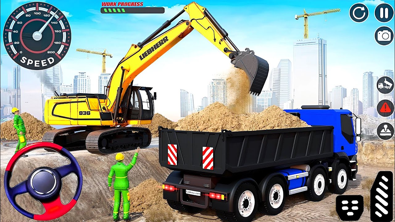 Heavy Excavator Simulator 2024 - City Road Construction Sim - Android ...