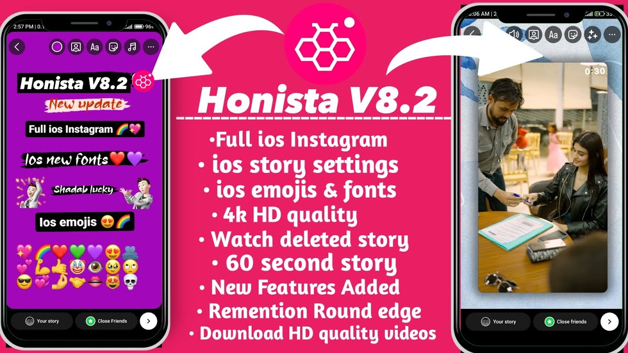 Honista V8.2 New Update🔥 Full ios Instagram on Android | Honista iPhone ...