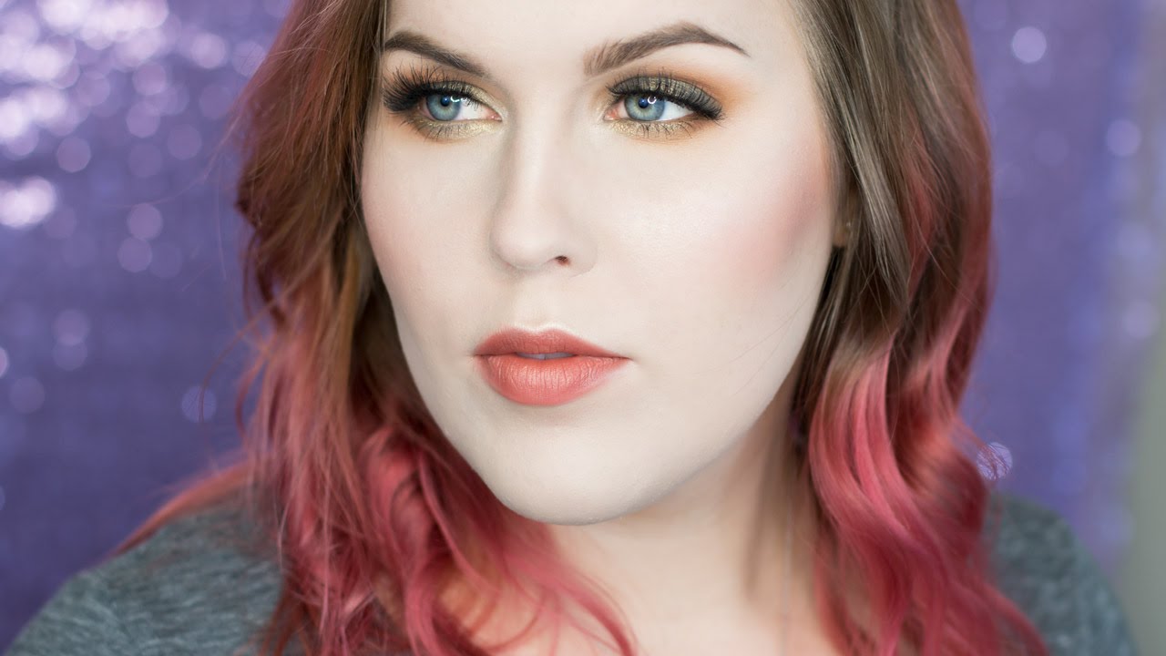 Olive Green, Mustard and Gold Toned Eye Shadow Tutorial with Colour pop ...