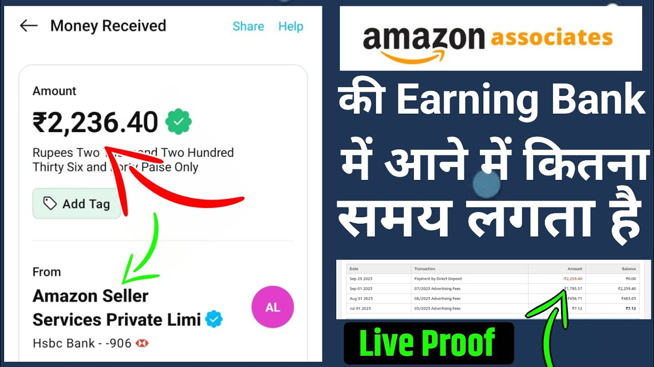 Amazon Affiliate Payment Date | Amazon Affiliate Ka Paisa Kab Aata Hain? | Amazon Affiliate ...
