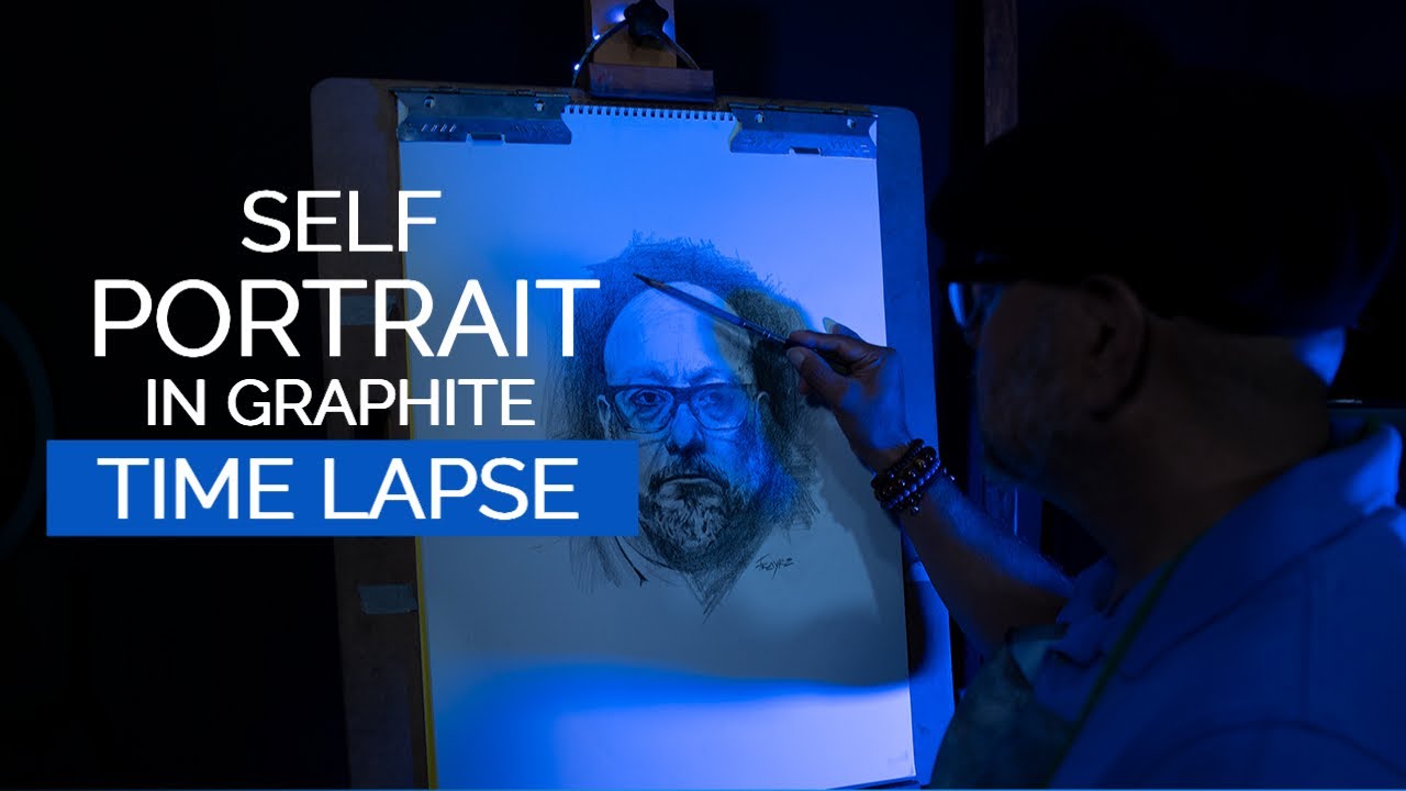 Self Portrait in Graphite - Time Lapse - YouTube