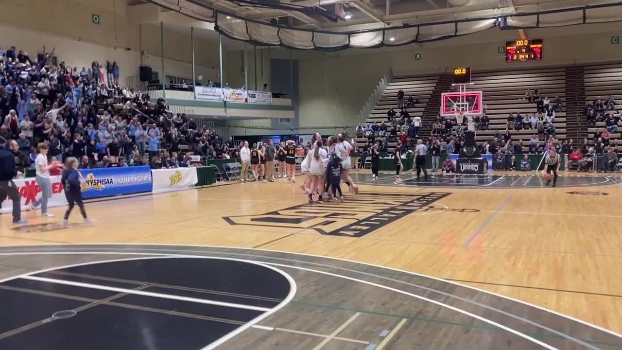 Video: Moravia girls basketball celebrates after winning state ...