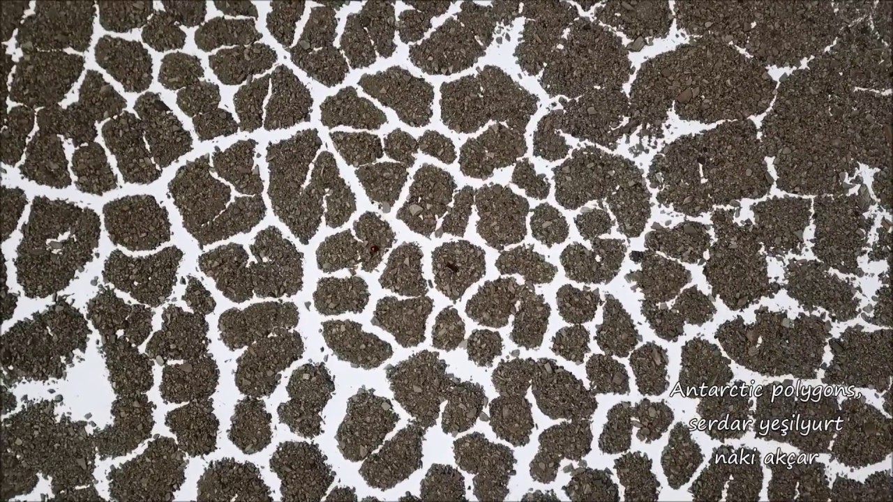 Patterned ground (polygons, permafrost) in Antarctica, Dji Mavic Pro ...