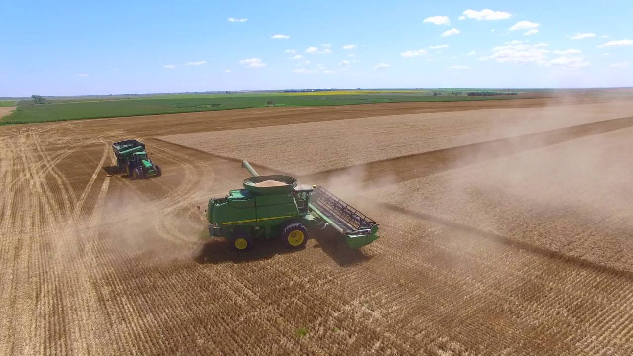 North Dakota Wheat Harvest - YouTube