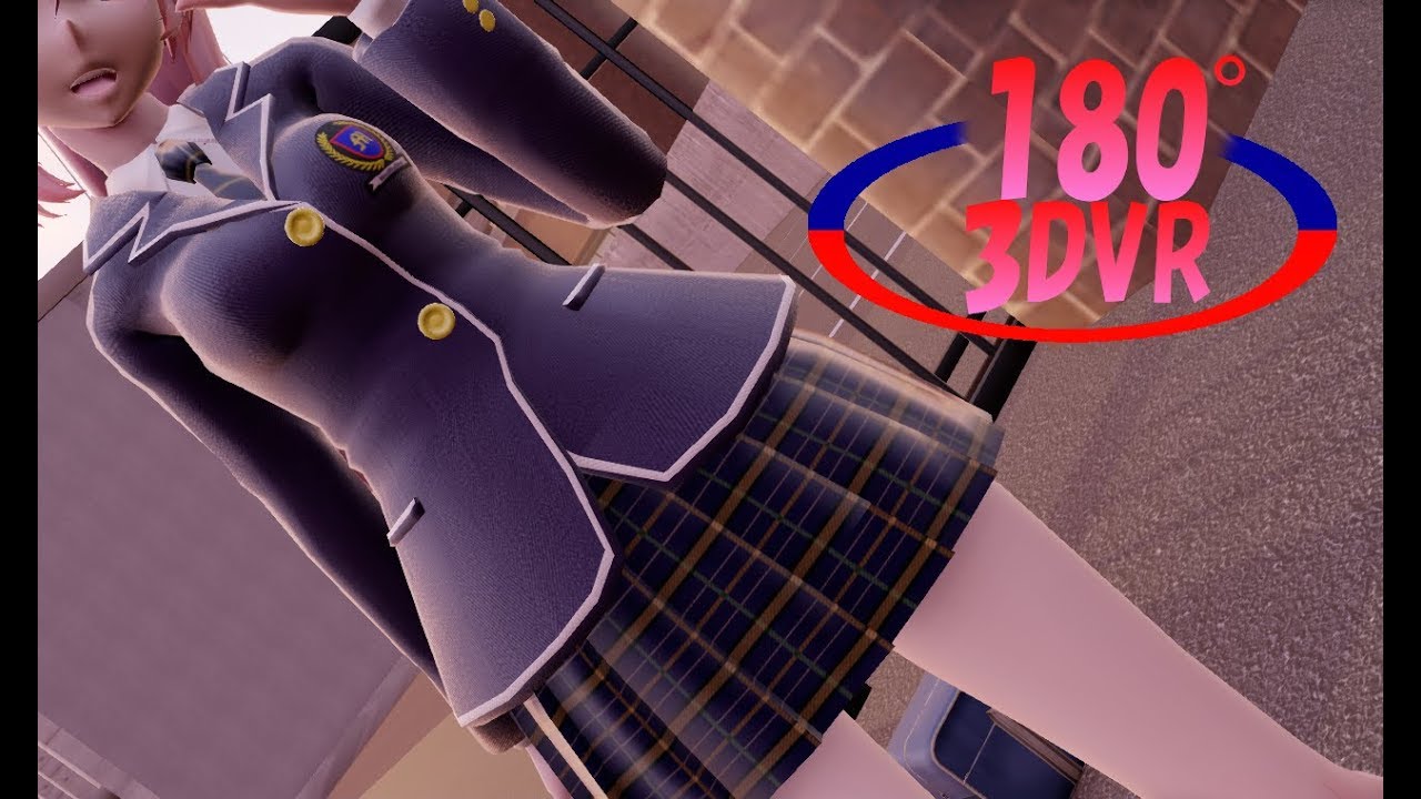 [180 VR 3D Ray-MMD]ルカさんがハイスクールライフと共にGravity=Reality - YouTube