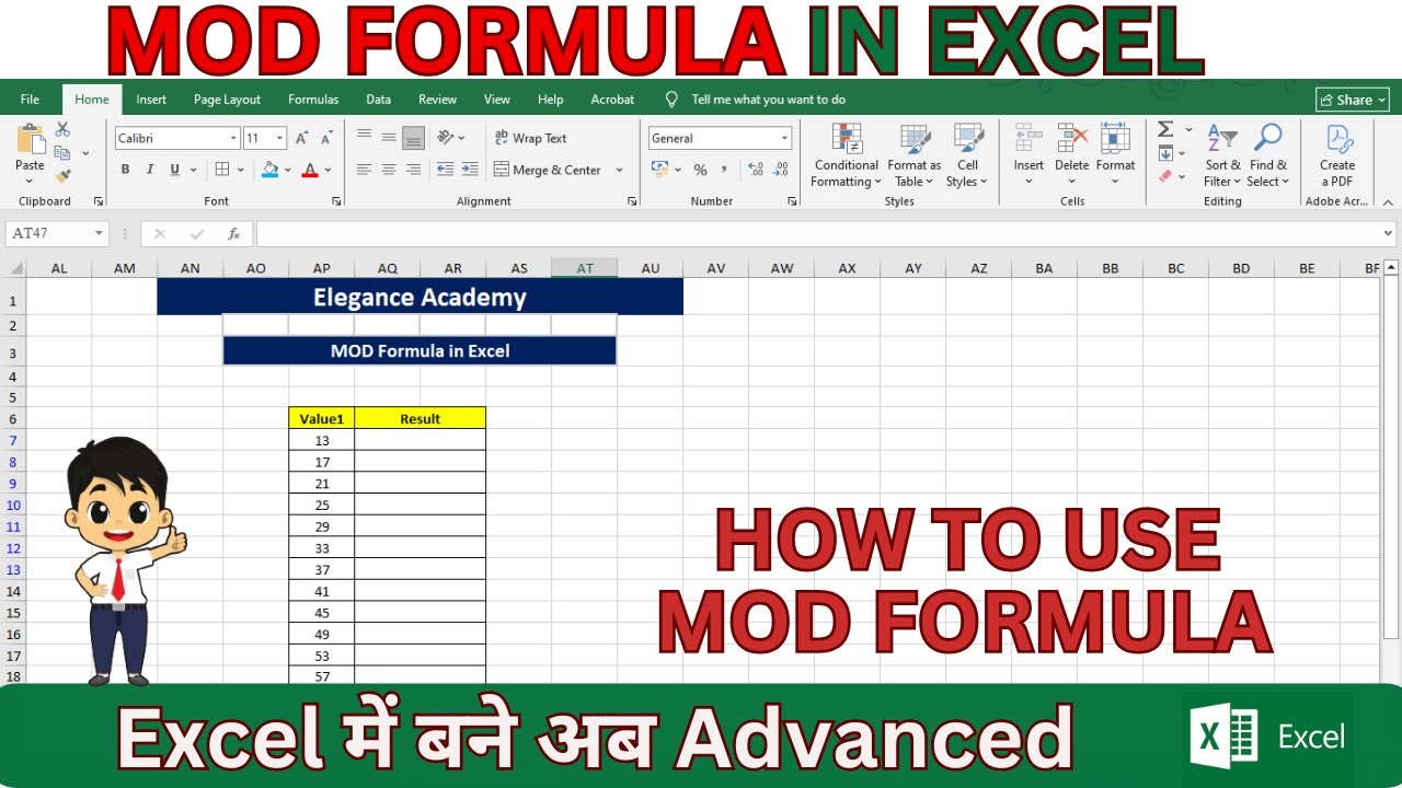 MOD Formula in Excel🔥 #excel #msexcel #eleganceacademy #excelformula # ...