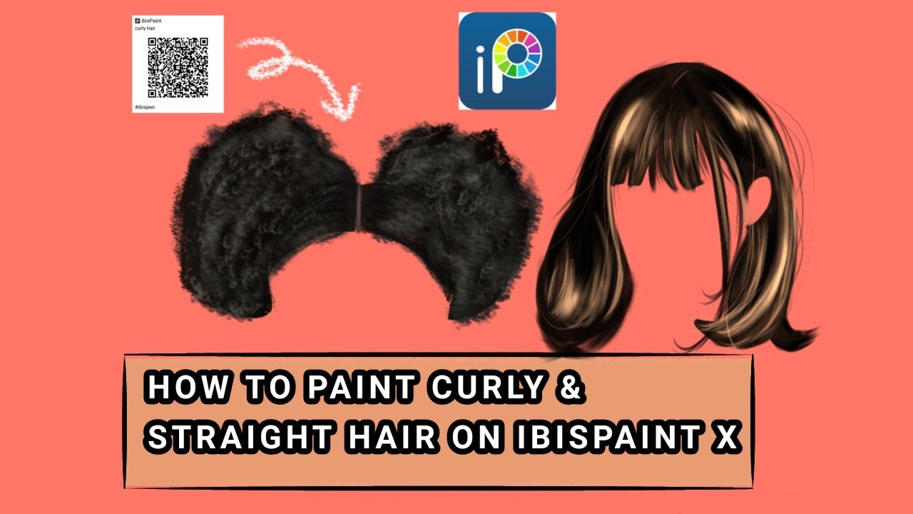 [Ibispaint X] How to draw Hair / Tutorial for beginners / Custom Brush - YouTube