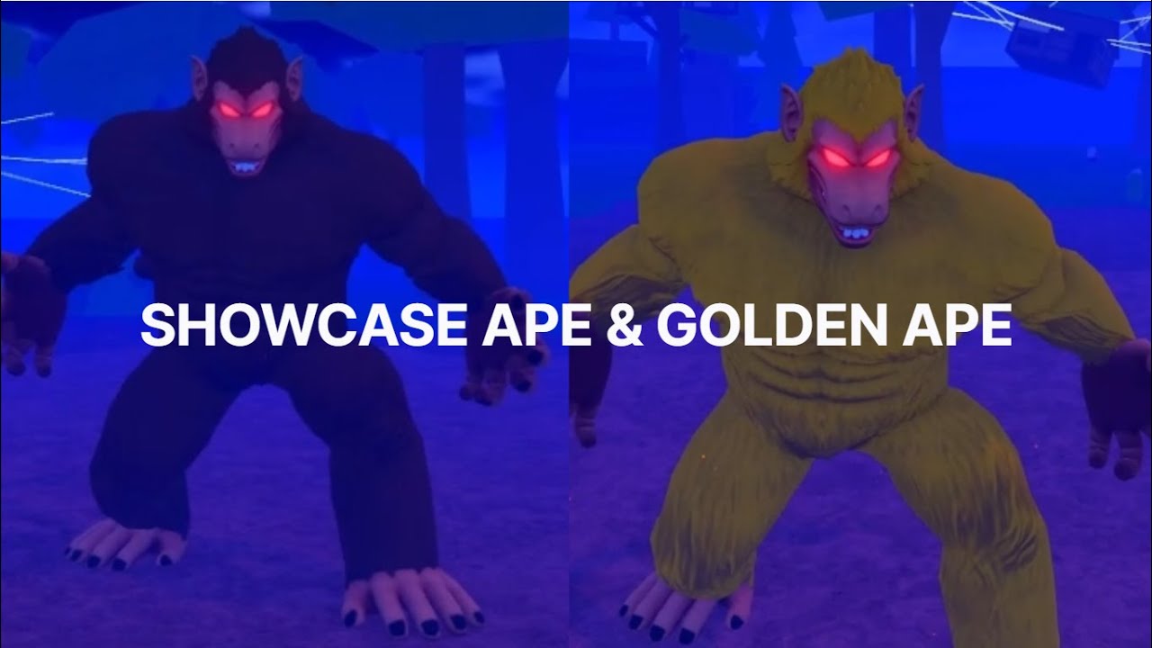 SHOWCASE ANIME FIGHTING SIMULATOR X | APE & GOLDEN APE - YouTube