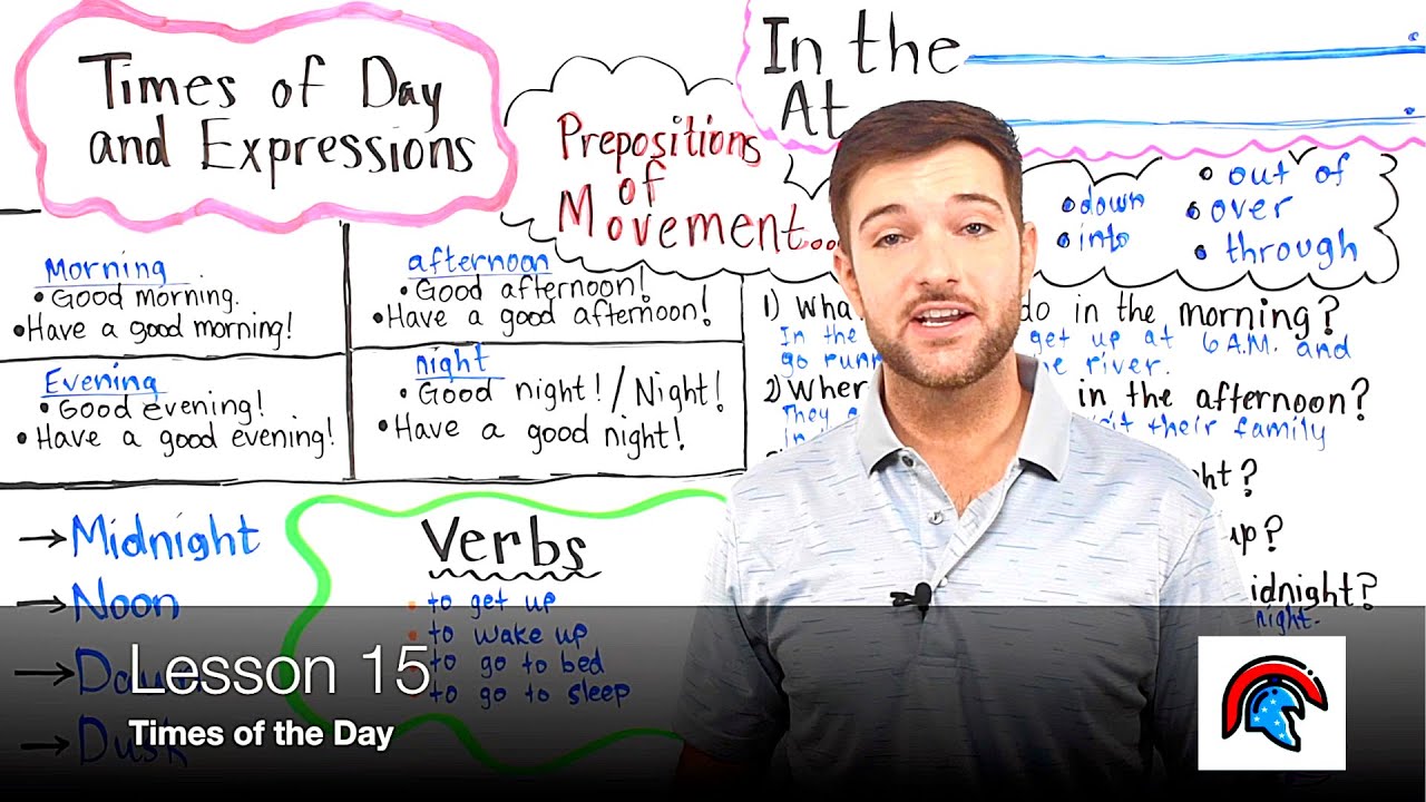 Lección 15 (English version): Times of Day - YouTube