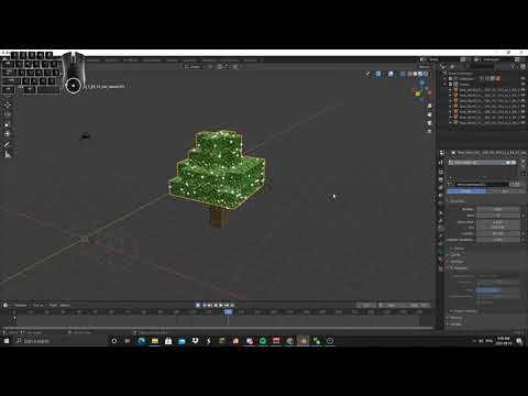 How to make falling leaves in blender 2.90 - YouTube