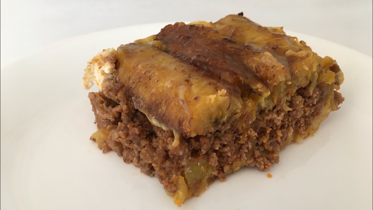 How to make Pastelon | Puerto Rican Plantain Lasagna - YouTube