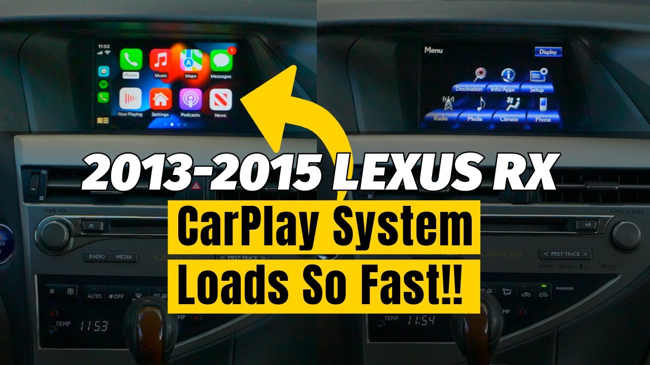 2013-2015 LEXUS RX | Wireless CarPlay Solution - YouTube