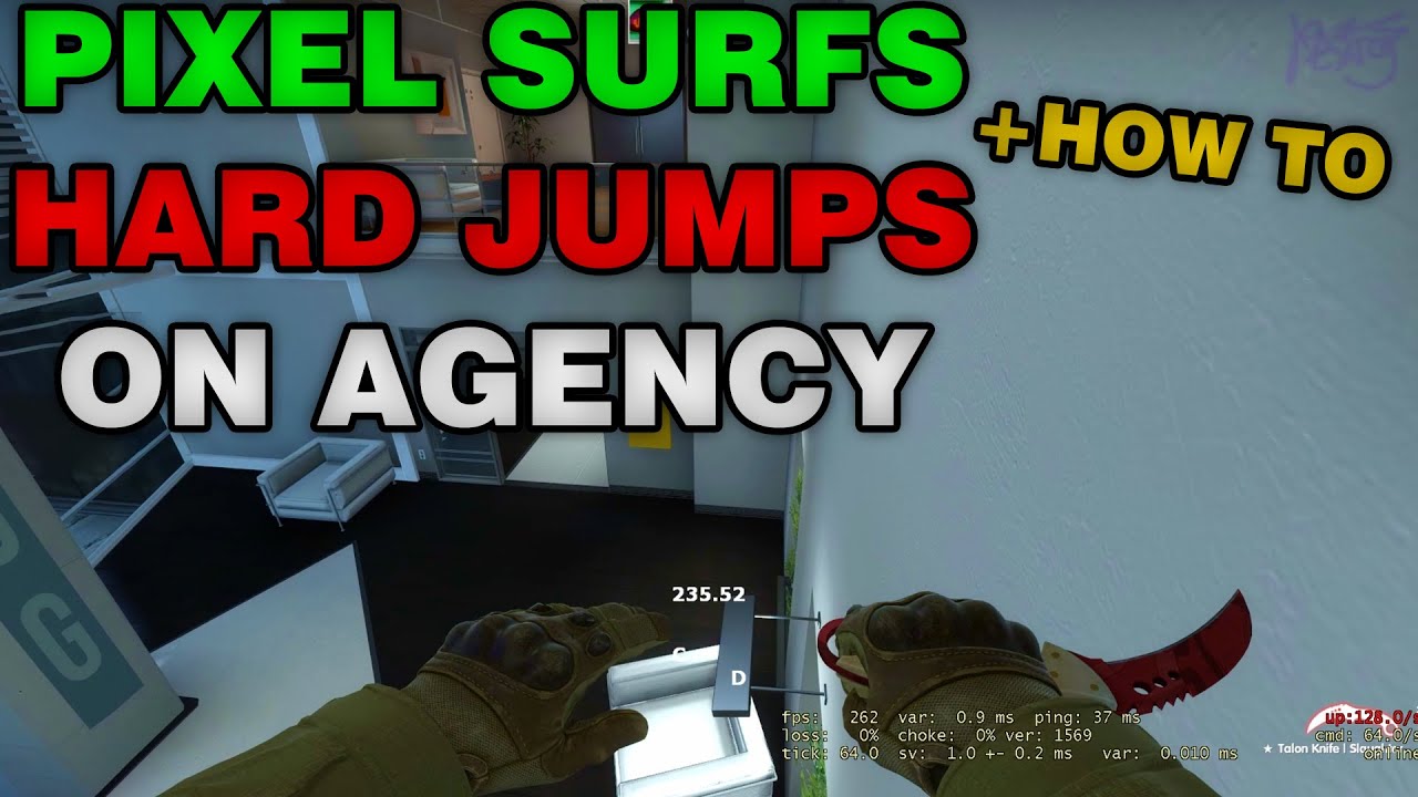 Agency pixel surfs and hard jumps Tutorial | Movement CSGO - YouTube