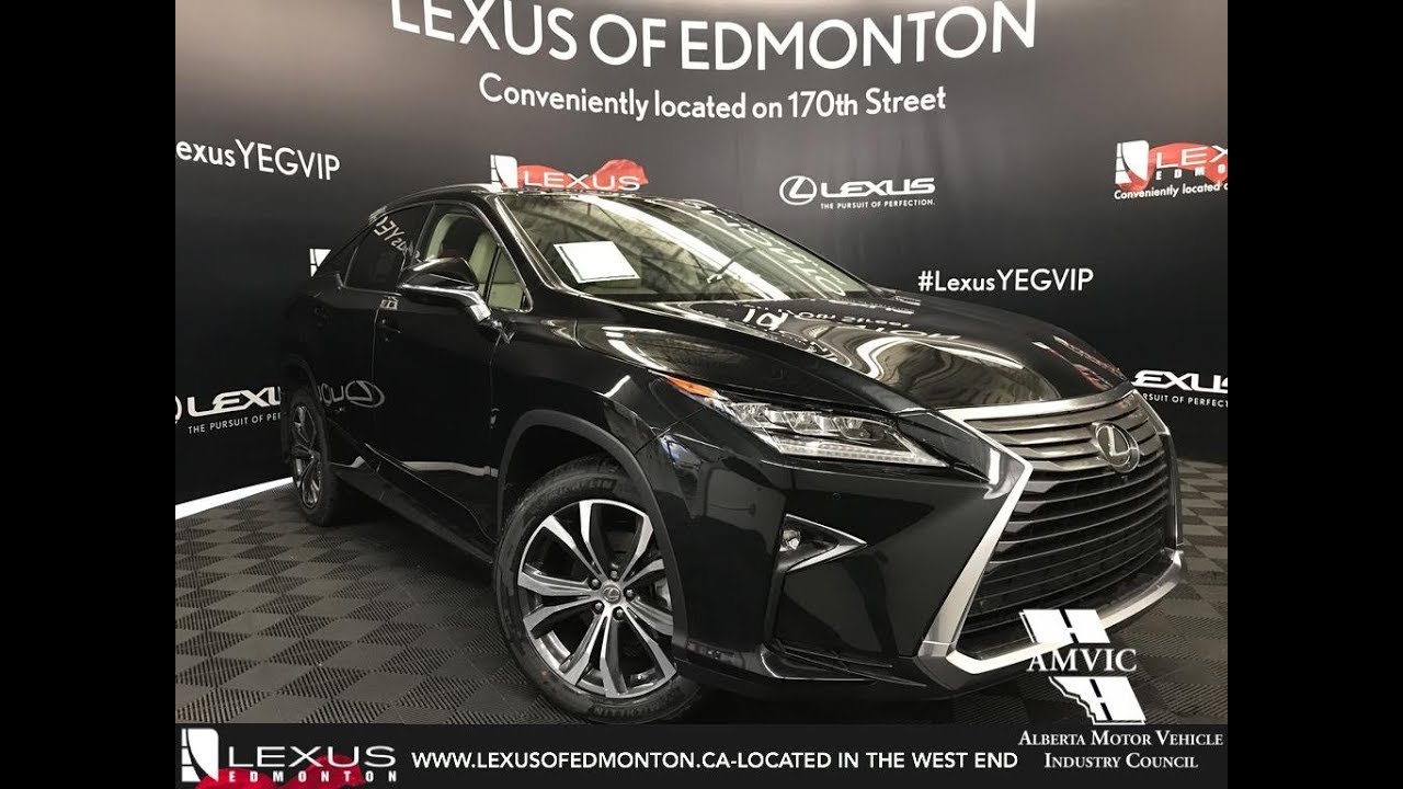 Black 2017 Lexus RX 350 Executive Package Review Downtown Edmonton ...