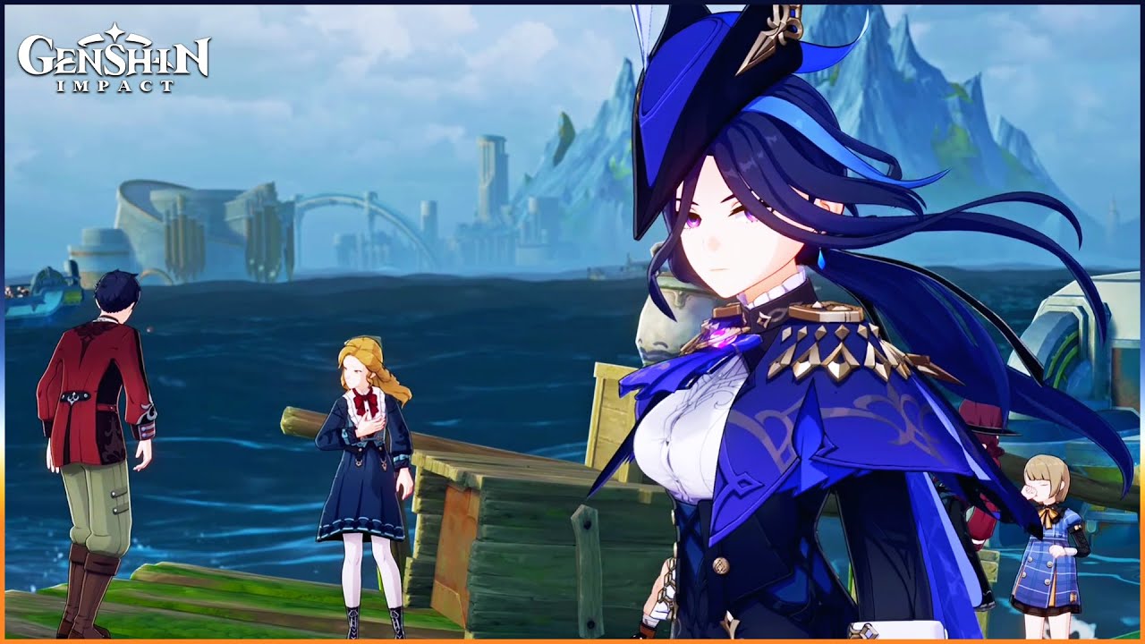Fontaine Flooding Cutscene - Genshin Impact 4.2 Archon Story - YouTube