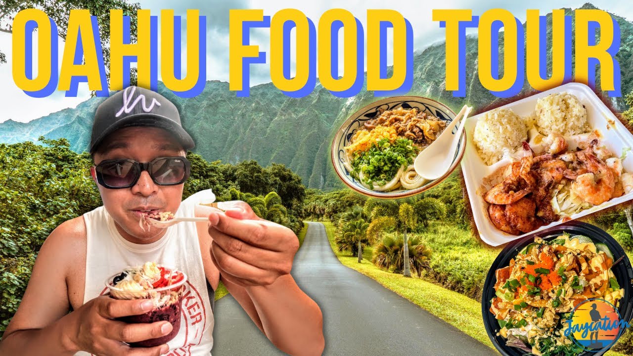 Must Try EATS Around OAHU Island | Hawaii Food Tour - YouTube