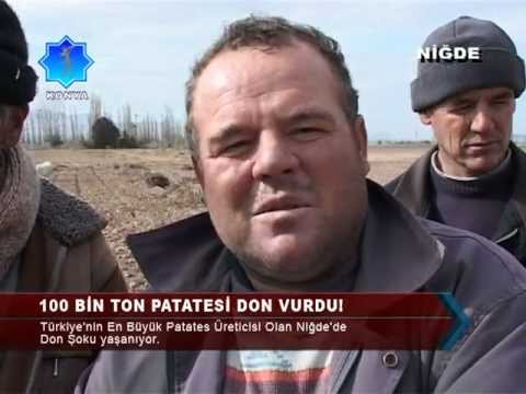 NİĞDELİ ÇİFTCİ DON KORŞISINDA Cüneyt özdemir