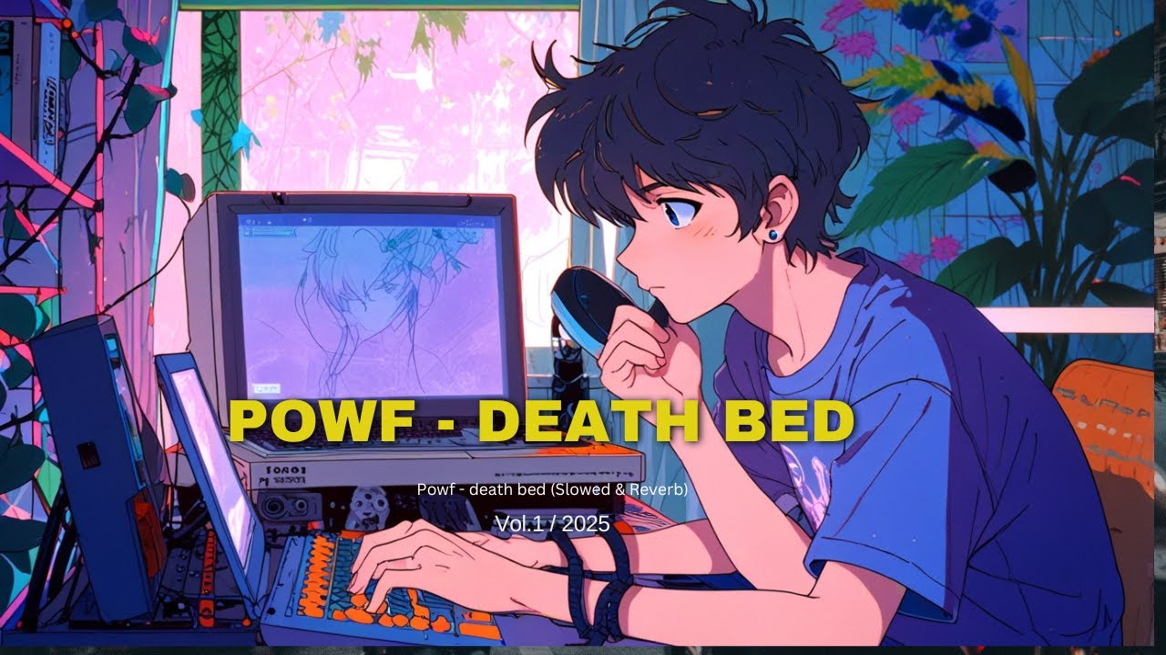 Powf - death bed (Lirics, Slowed, Reverb) - YouTube