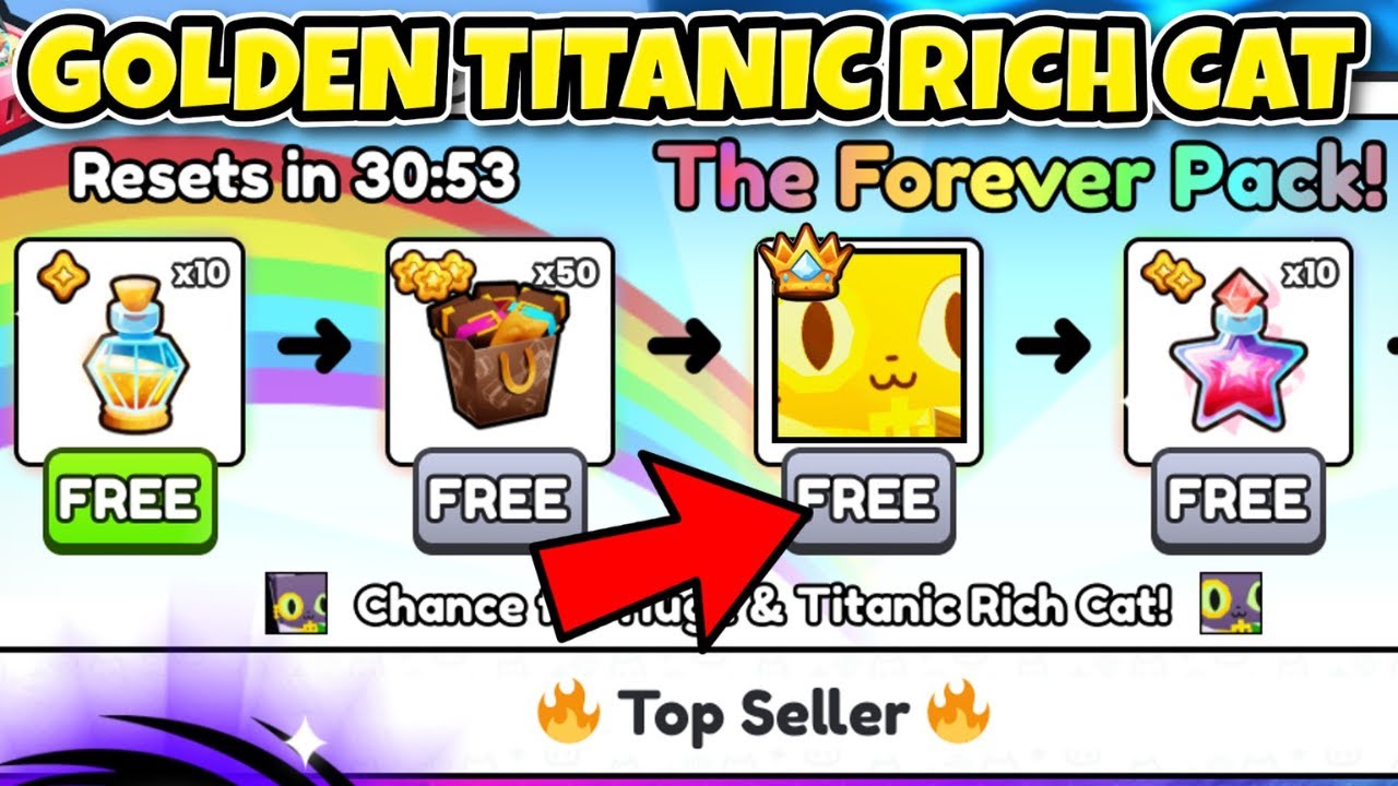 I Got *GOLDEN TITANIC RICH CAT* in Pet Simulator 99! (INSANE OFFERS ...