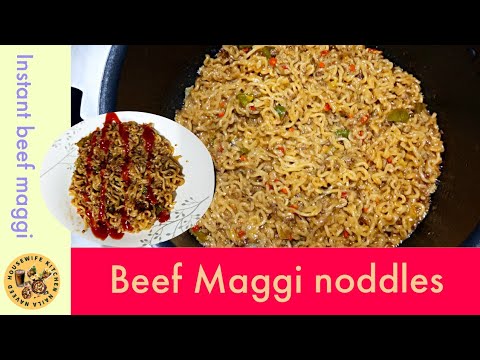 Beef Maggi noddles|| instant beef maggi|| maggi masala recipe|| beef ...